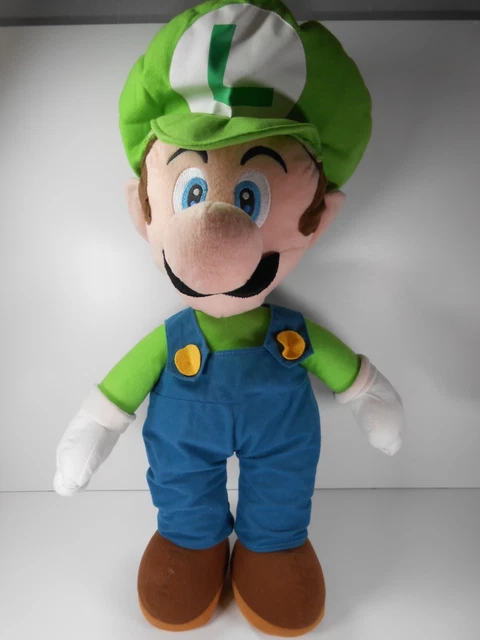 NINTENDO LUIGI PLUSH Super Mario Brothers 2012 Soft Toy official ...