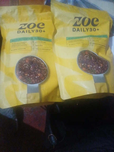 2 X ZOE Science Daily 30 - 500g Immunity & Whole Food Nutrition BB 08/ ...