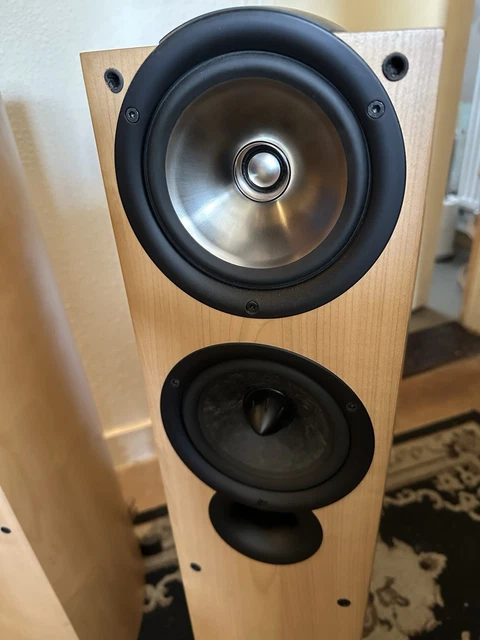 KEF IQ5 FLOOR Standing Speakers in Beech SP3501 Three Way Bass Reflex £125.48 - PicClick UK