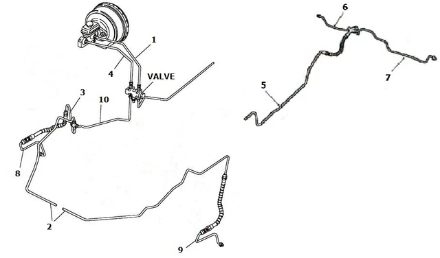 | LAND ROVER Defender 110 RHD Full Brake Pipe Line Set Kit Cupro Nickel ...