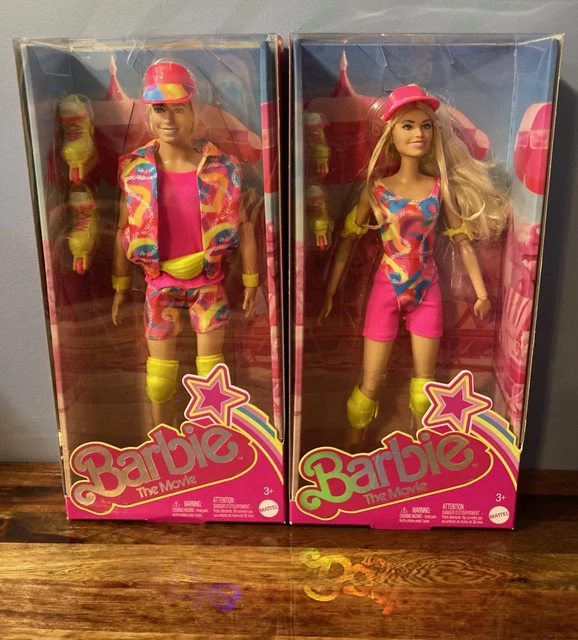 BARBIE THE MOVIE Dolls - Barbie & Ken in Inline Skating Neon Outfits IN ...
