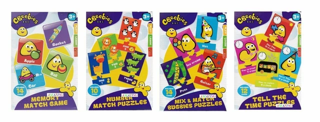 CBEEBIES KIDS EDUCATIONAL Puzzle Games Memory Mix Match Time Jigsaw ...