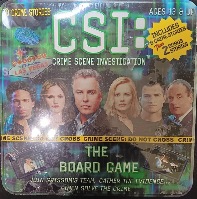 SEALED CSI: CRIME SCENE INVESTIGATION. THE BOARD GAME 2004. COMPLETE £ ...
