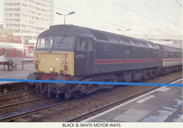 TRAIN COLOUR Negative Class 47 701 In Waterman Black Livery £0.99 ...
