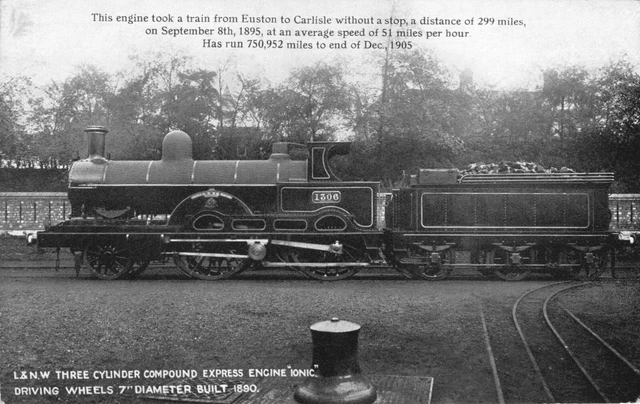 POSTCARD - LONDON & North Western Railway - Express Engine - Ionic ...