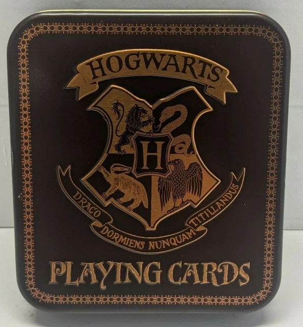 HARRY POTTER WIZARDING World Hogwarts Playing Cards Deck Tin Box ...