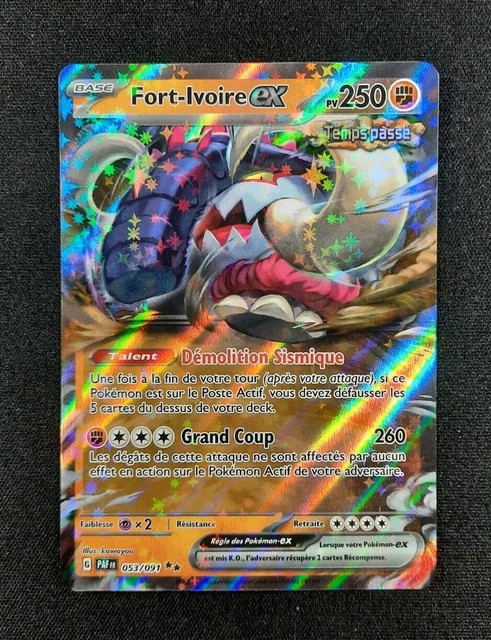 CARTE POKÉMON : Fort Ivoire Ex Ultra Rare 2024 Destinées De Paldéa 052/ ...