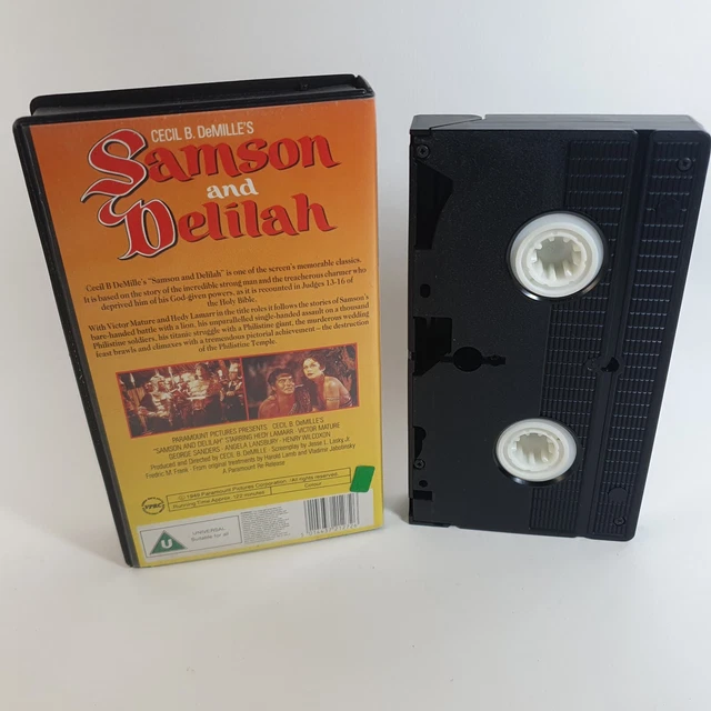 Samson And Delilah Cecil B Demille Vhs Video Cassette Cic Video Paramount 1949 £1299 Picclick Uk