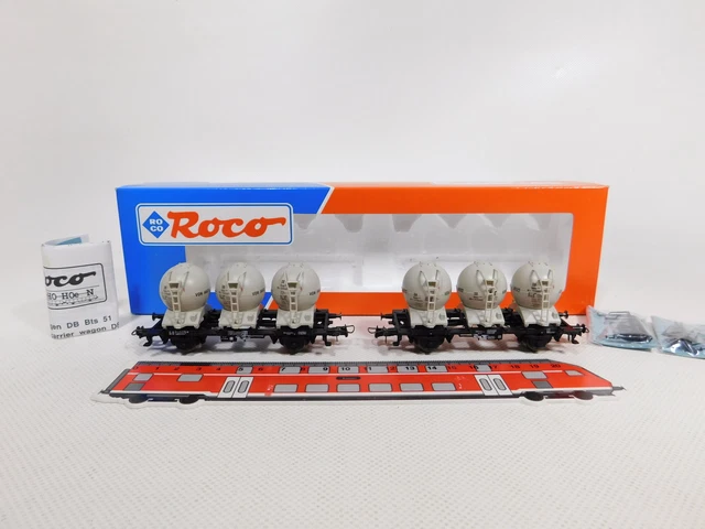 DL985-0,5 # ROCO H0 AC 46520 Paire Wagons-Citernes Maison DB Nem Kkk ...
