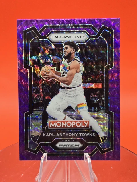 KARL-ANTHONY TOWNS #53 2023-24 Panini Prizm Lupi Di Legno Monopolio ...