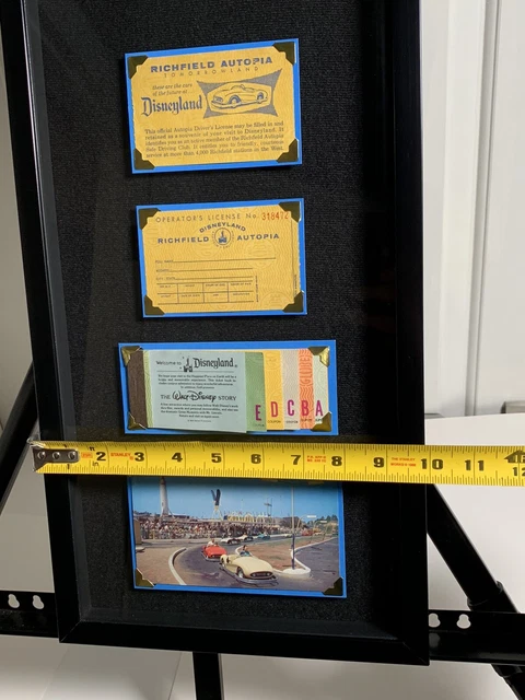 VINTAGE 1950’S DISNEYLAND autopia drivers license Serial Numbers ...