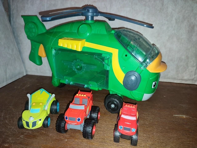 BLAZE AND THE Monster Machines Swoops helicopter Zeg figure toy playset ...