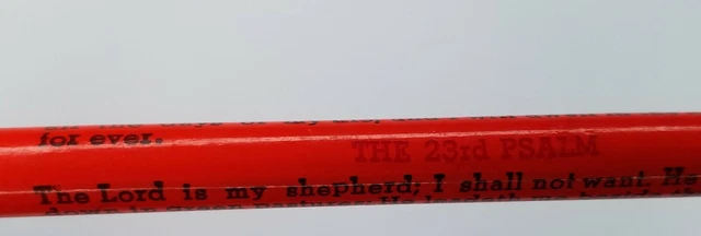 VINTAGE 23RD TWENTY-THIRD Psalm Pencil The Lord is My Shepherd By £4.24 - PicClick UK