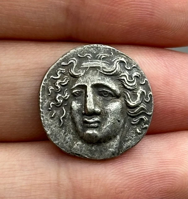 VERY OLD ANCIENT Greek Medusa Face Silver Coated Coin £228.02 - PicClick UK