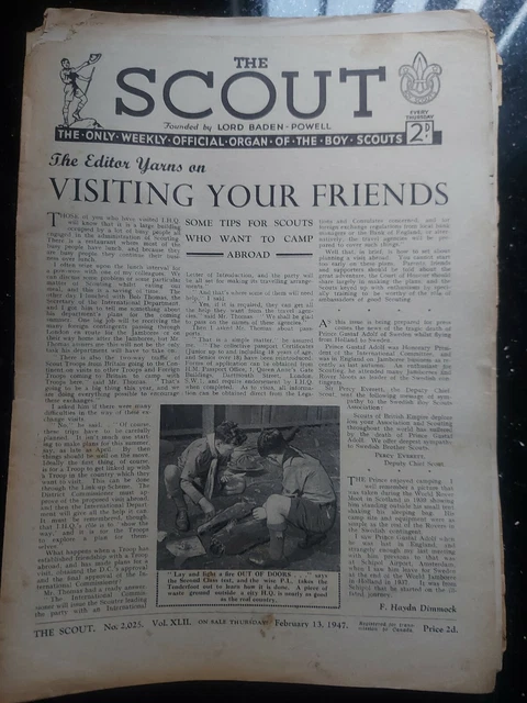 UK SCOUTING 1940'S The Scout Magazine February 13 1947 EUR 1,19 ...
