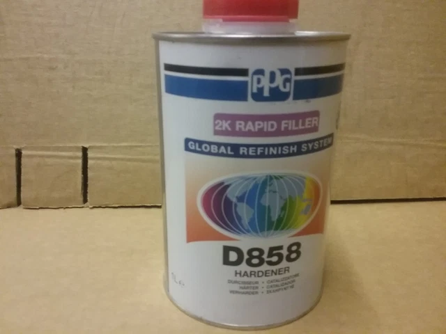 PPG D858 2K Fast Hardener 1 litre Deltron Catalyst Activator £22.95 ...