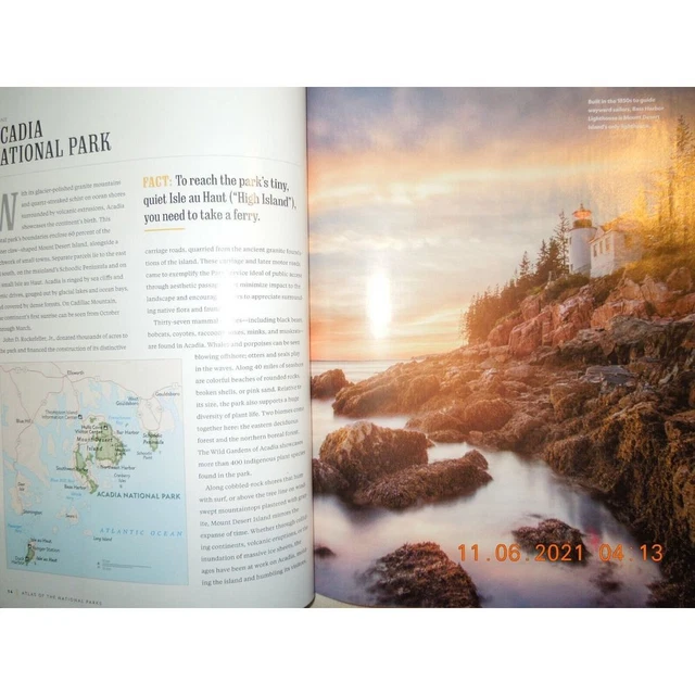 ATLAS OF NATIONAL PARKS 26 maps AMERICA THE BEAUTIFUL national ...