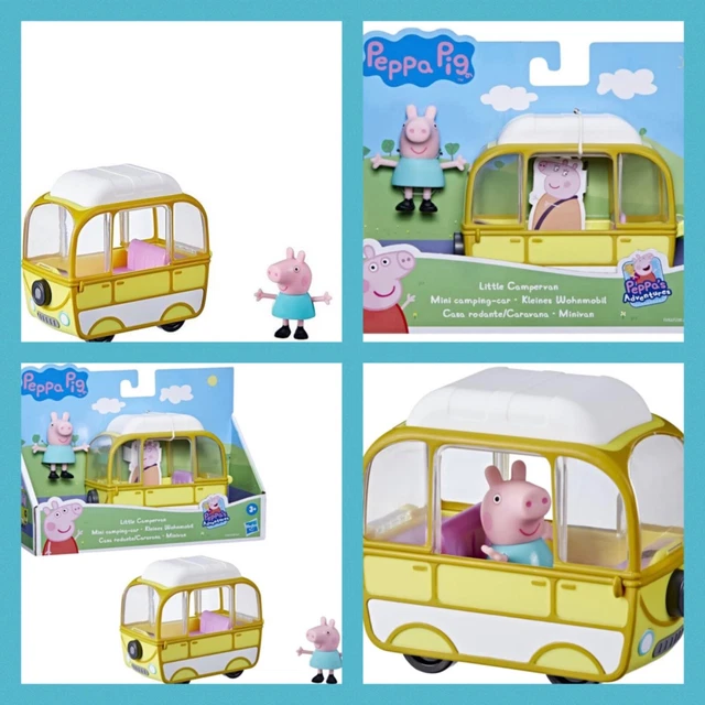 PEPPA PIG CAMPER VAN Peppa FIGURE Little Vehicles Playset Toy New £7.00 ...