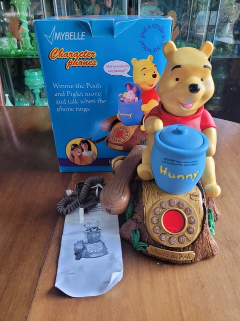 DISNEY WINNIE THE Pooh Piglet Animated Talking Telephone Working New In ...
