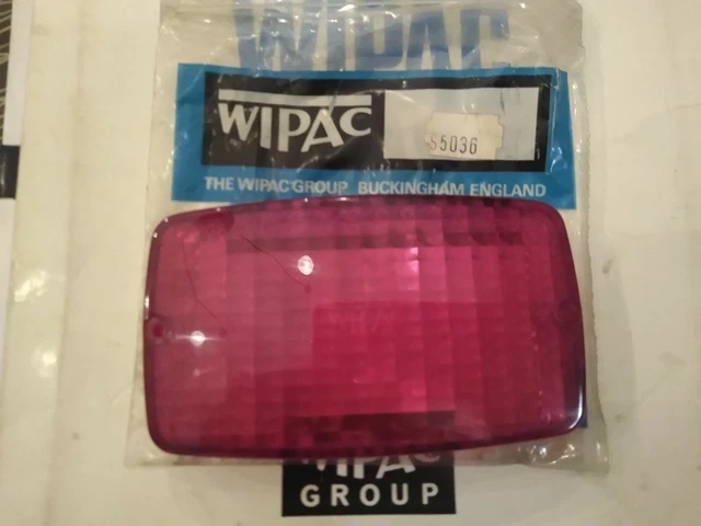 WIPAC SENTINEL REARGUARD Series 318 S5036 Red Fog Lamp Light Lens ...