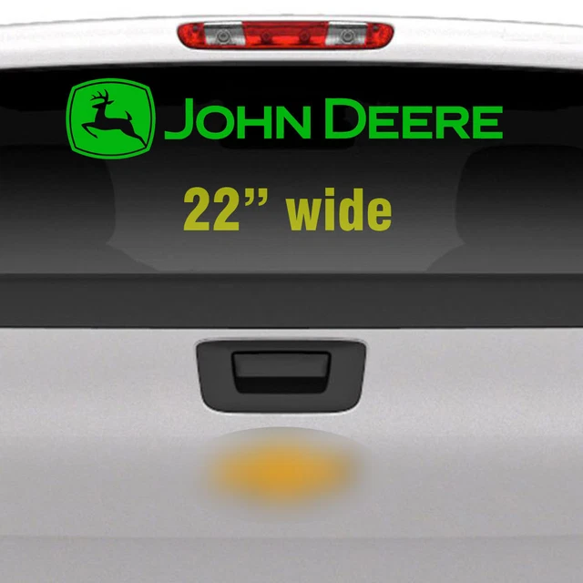 JOHN DEERE 22& Green Rear Window, Implement Cart Gator Logo / Decal ...