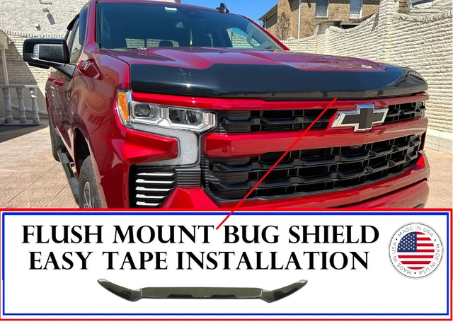 BUG SHIELD HOOD Protector Tape On SMOKED Deflector FOR Ford F150 2021 ...
