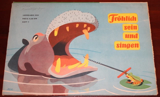 FRÖHLICH SEIN UND Singen, FRÖSI, Heft 12 von 1959, Top-Erhaltung (R ...