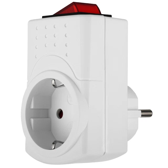 REV ZWISCHENSTECKER ADAPTER Steckdose Schalter 2-polig Intertek/GS ...