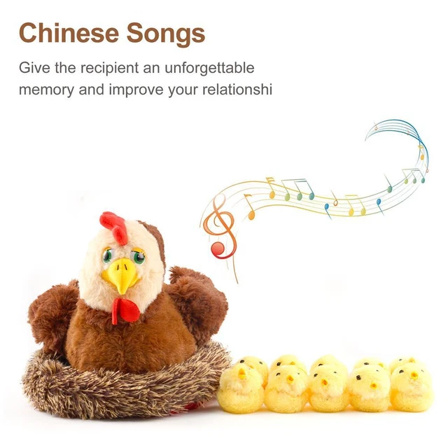 SWAN CHICKEN STUFFED Animals Toys with Babies Mommy Plush Swan Playset ...