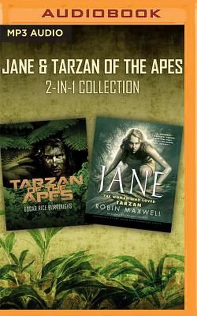 JANE & TARZAN of the Apes by Edgar Rice Burroughs (English) MP3 CD Book ...
