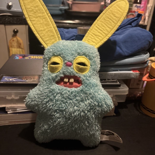 FUGGLER SNUGGLER RABID Rabbit - Blue Funny Ugly Monster Soft Toy Plush ...