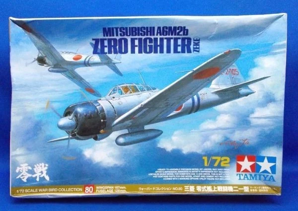TAMIYA 1:72 MITSUBISHI Zero Fighter Type 21 Navy Plastic Model Kit non ...