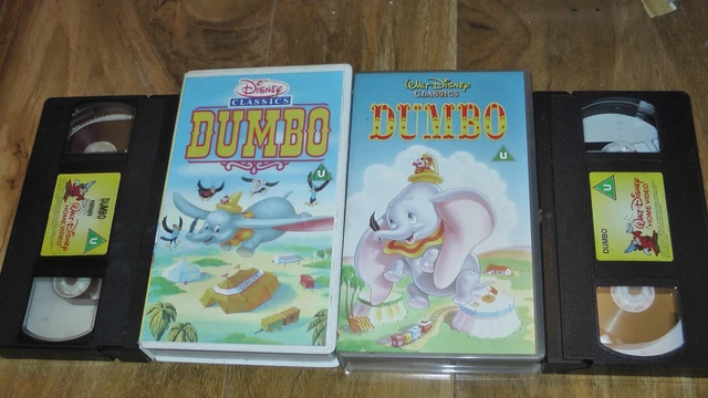 DUMBO (2 DIFFERENT versions) VHS Video Tape Disney Cert Joblot Bundle £ ...