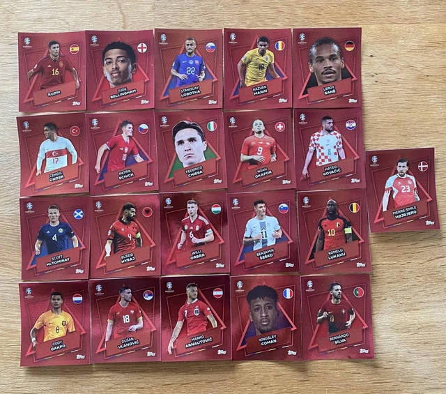 UEFA EURO 2024 Swiss Edition Fußball Sticker - Red Star Player Sticker ...