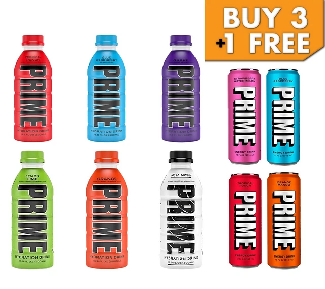 PRIME HYDRATION DRINK di Logan Paul & KSI ALL FLAVOURS UK USA lattina ...