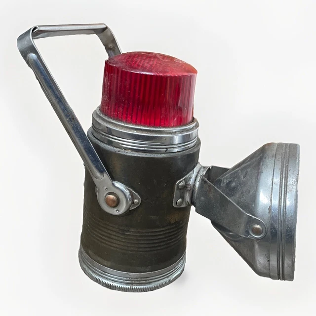 VINTAGE PIFCO MOTORISTS Camping Dome Lantern Lamp Torch Red Cover ...