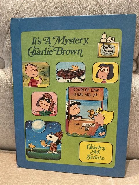 ITS A MYSTERY Charlie Brown Charles M Schulz 1975 HC BOOK NEAR MINT $20 ...