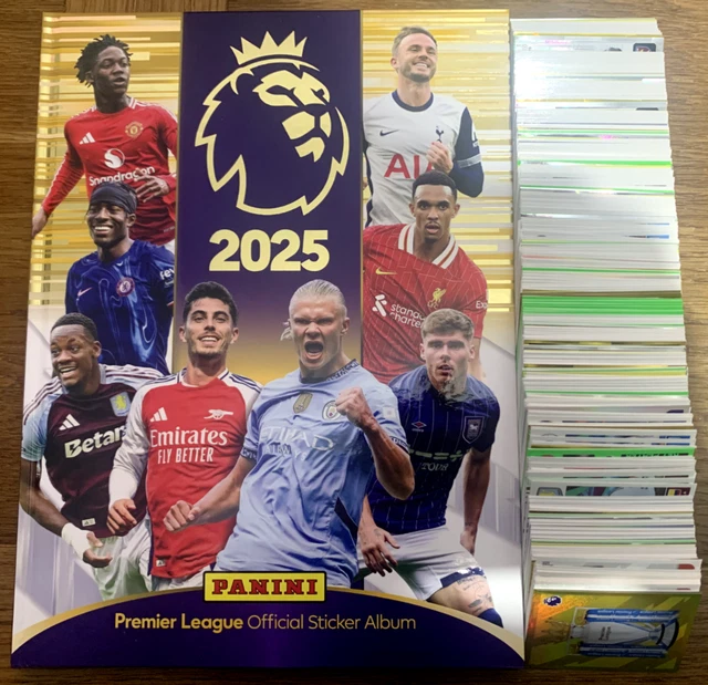 PANINI 2025 PREMIER FULL complete 636 STICKER set & HARDBACK album 2024/25 £159.95 - PicClick UK