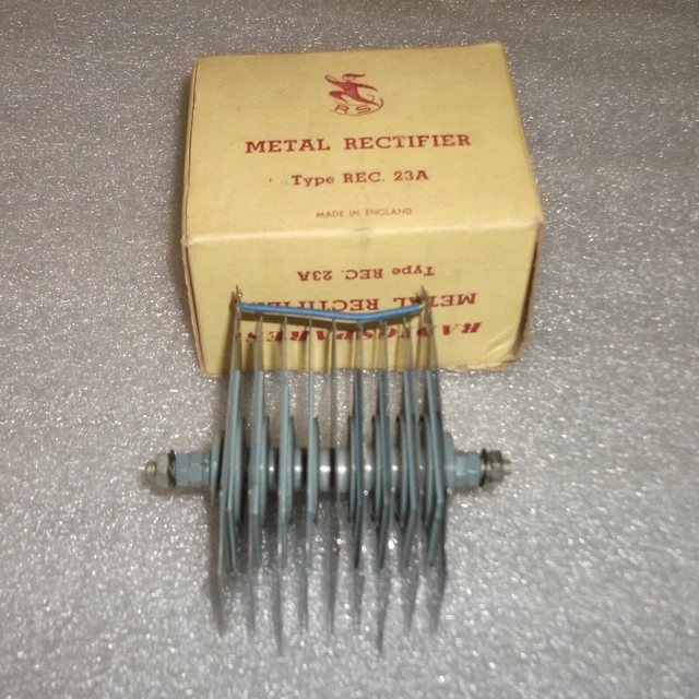 VINTAGE RS ELECTRICAL Electronic Radio Components Metal Rectifier £37. ...