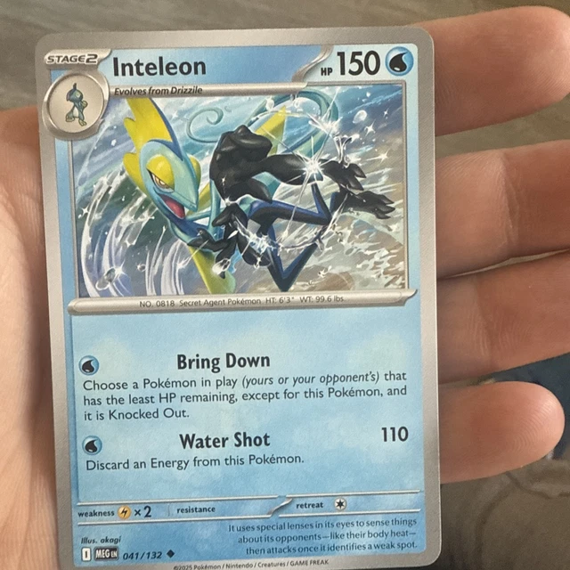 HOLO INTELEON POKEMON TCG Mega Evolutions 41/132 £1.58 - PicClick UK