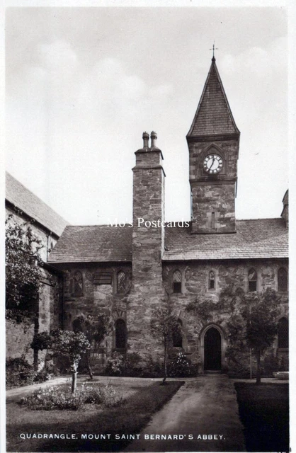 LEICESTERSHIRE POSTCARD - Quadrangle, Mount Saint Bernard's Abbey ...