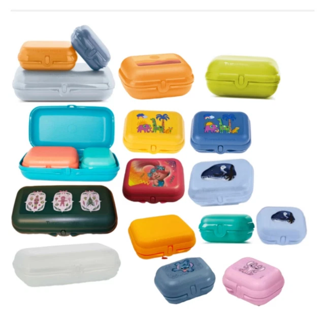 TUPPERWARE TWIN BOX / klein, groß, Mini und Maxi / Brotdose, Pausenbox ...