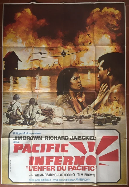 POSTER PACIFIC INFERNO Richard Jaeckel JIM BROWN Rolf Bayer 120x160cm ...