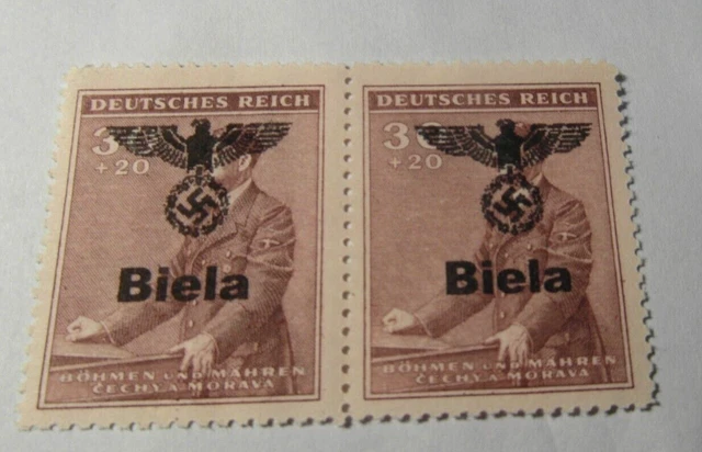 NAZI HITLER STAMPS WW2, BIELA WWII Third Reich German #1 £3.00 ...