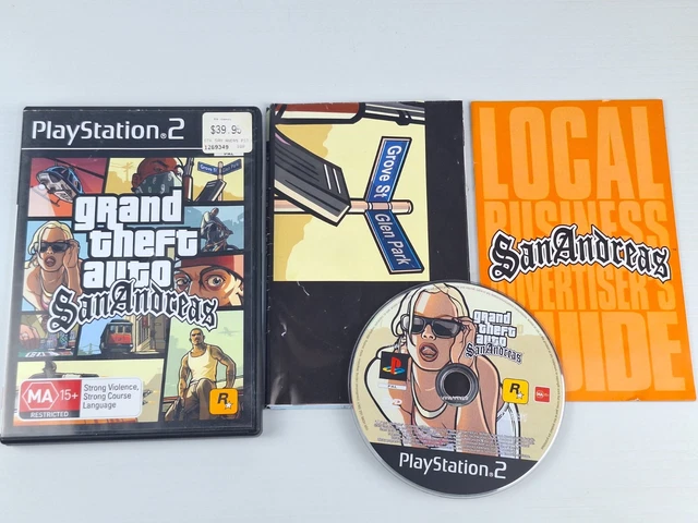 GRAND THEFT AUTO San Andreas PS2 - Complete With Manual + Poster/Map ...