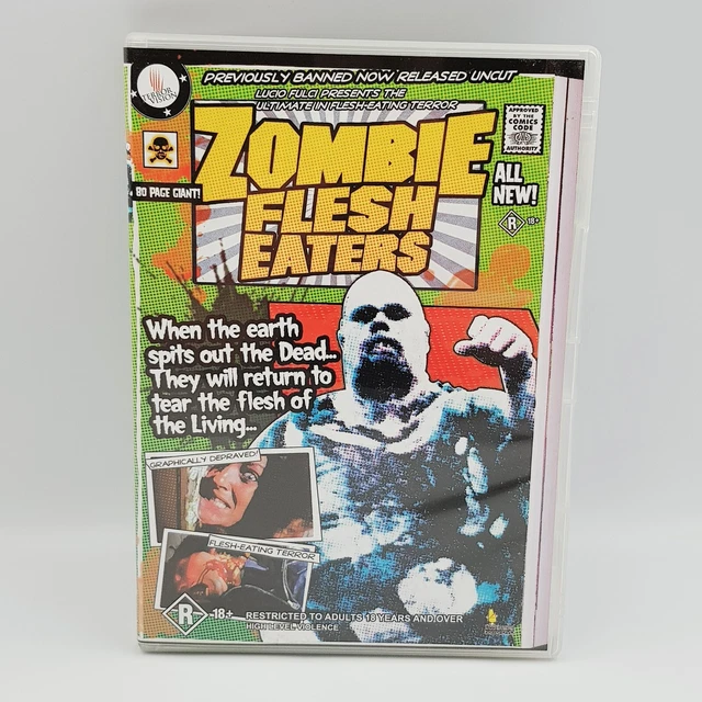 ZOMBIE FLESH EATERS (DVD, 1979) Lucio Fulci Horror Rare Uncut - Region ...