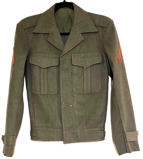WWII USMC MARINE Corps Sergeant Ike Jacket / Uniform £66.28 - PicClick UK