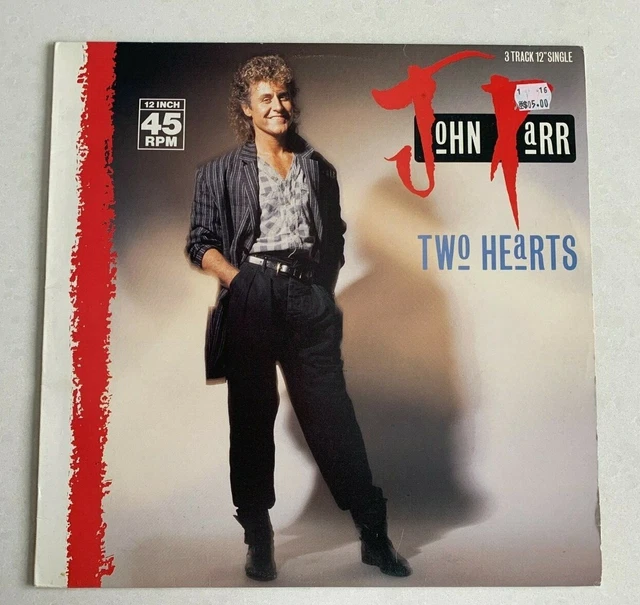 JOHN PARR TWO Hearts 12" 3 Track Vinyl Record VG+ Condition 1986 Aus ...