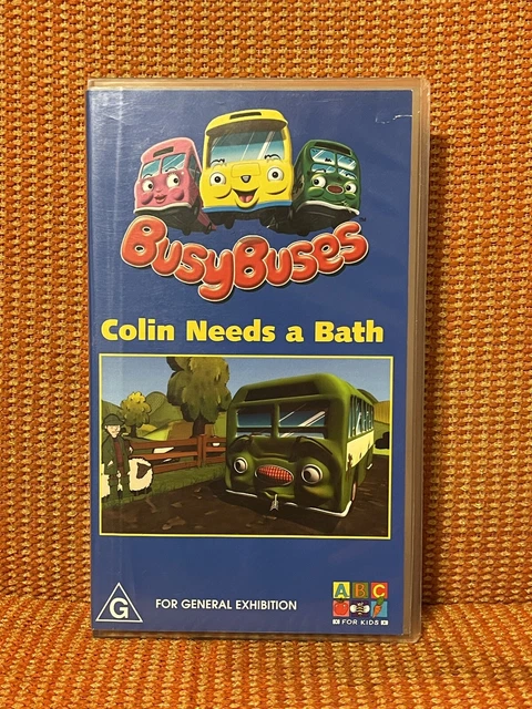 BUSY BUSES ~ COLIN NEEDS A BATH ~ Rare PAL VHS VIDEO (2002) ABC Video ...