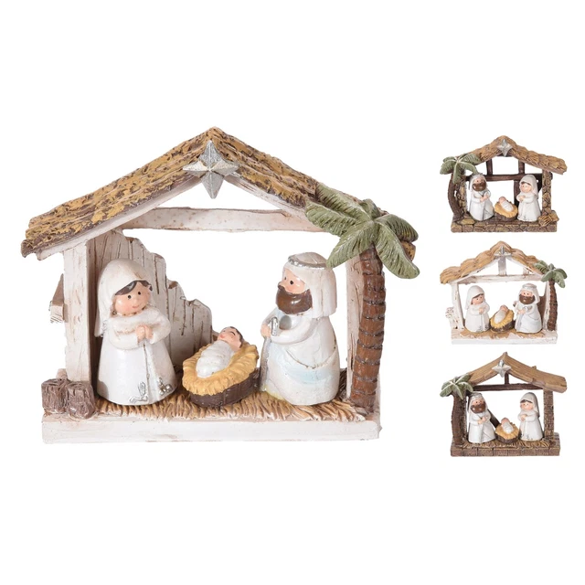 MINI CHRISTMAS NATIVITY Scene | Nativity Set with Baby Jesus, Mary ...